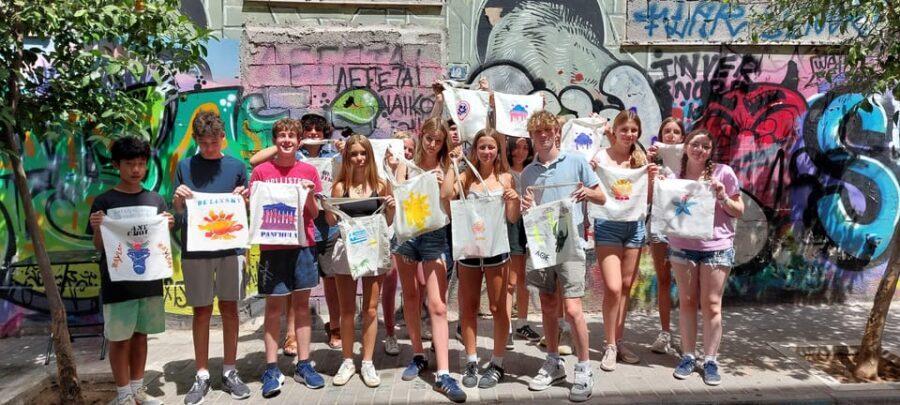 Athens: Graffiti Workshop and Tote Bag Painting Experience - What to Expect: The Day in Details