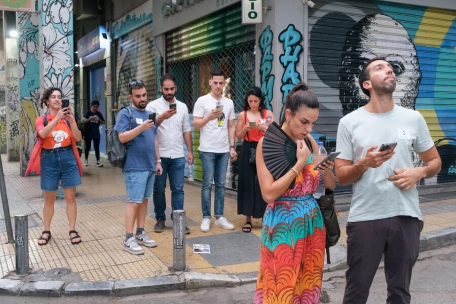 Athens: Street Art Treasure Hunt with Food Stop - The Murals and Art Stops