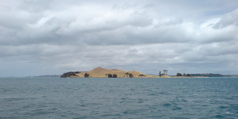Browns Island in the Hauraki Gulf near Auckland