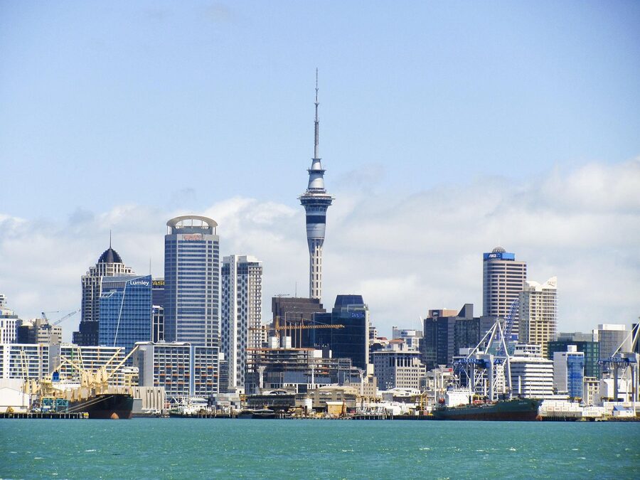 Auckland skyline with the Sky Tower
