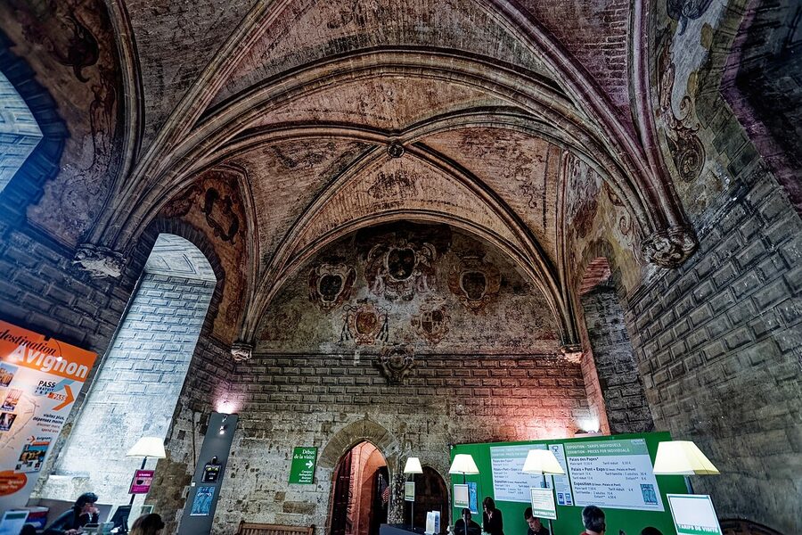 Palais des Papes entrance hall Avignon