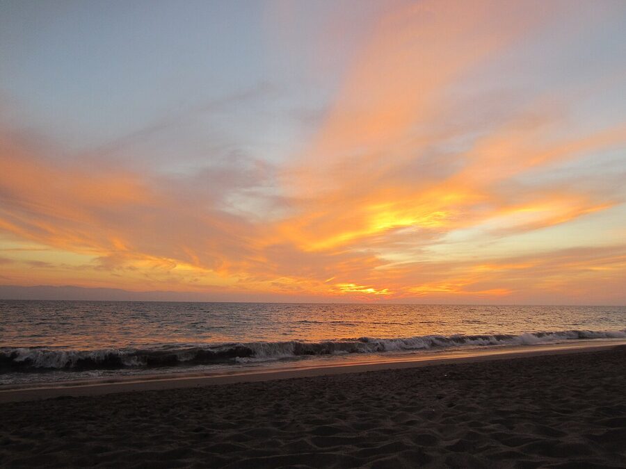Sunset over Banderas Bay Puerto Vallarta