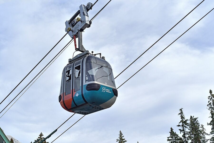 Banff Gondola upper terminal building on Sulphur Mountain