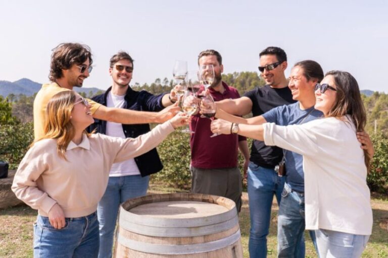 Barcelona: Montserrat, Winery Tour & Lunch with Wine Tasting - The Winery and Farmhouse Lunch