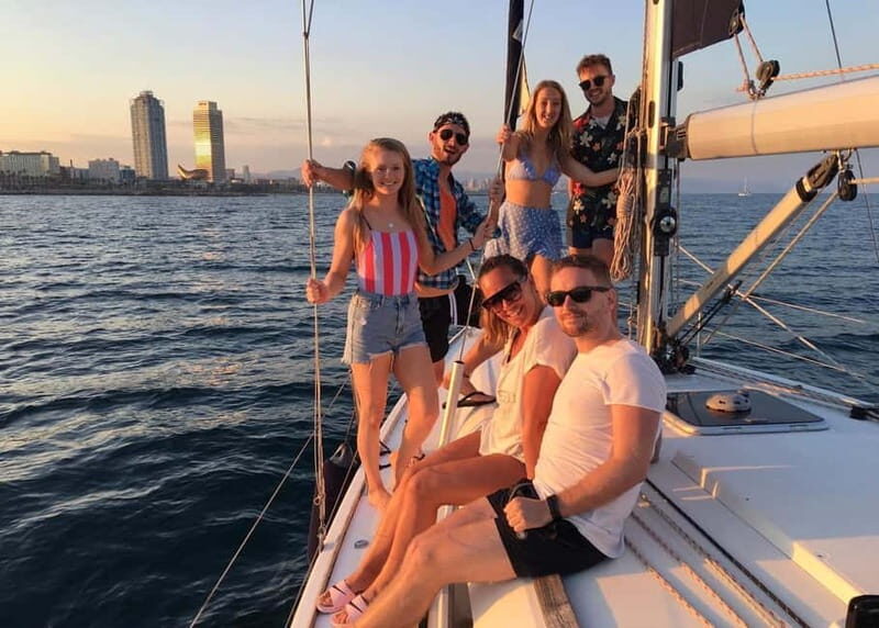 Barcelona: Sunset Sailboat Cruise with Open Bar and Snacks - The Itinerary in Detail