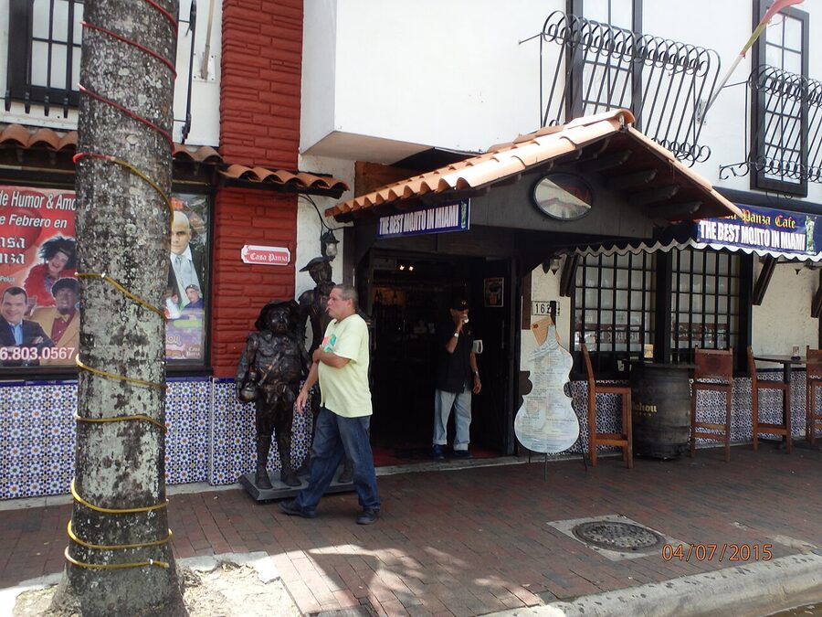 Best Mojitos sign outside a Little Havana bar on Calle Ocho