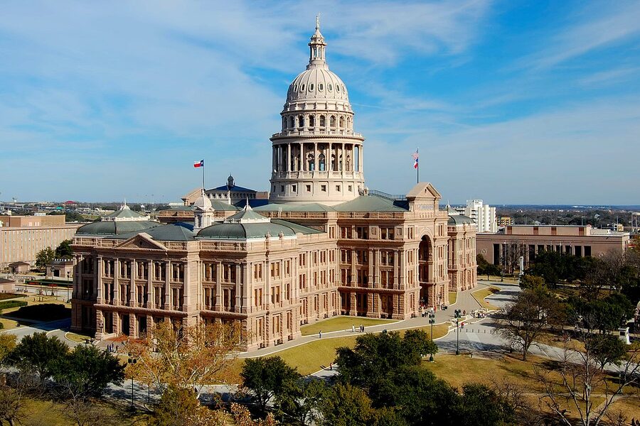 Texas State Capitol building exterior in Austin