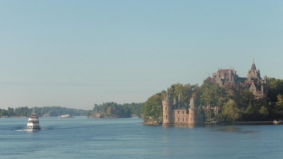 Boldt Castle from the river view on a Thousand Islands cruise