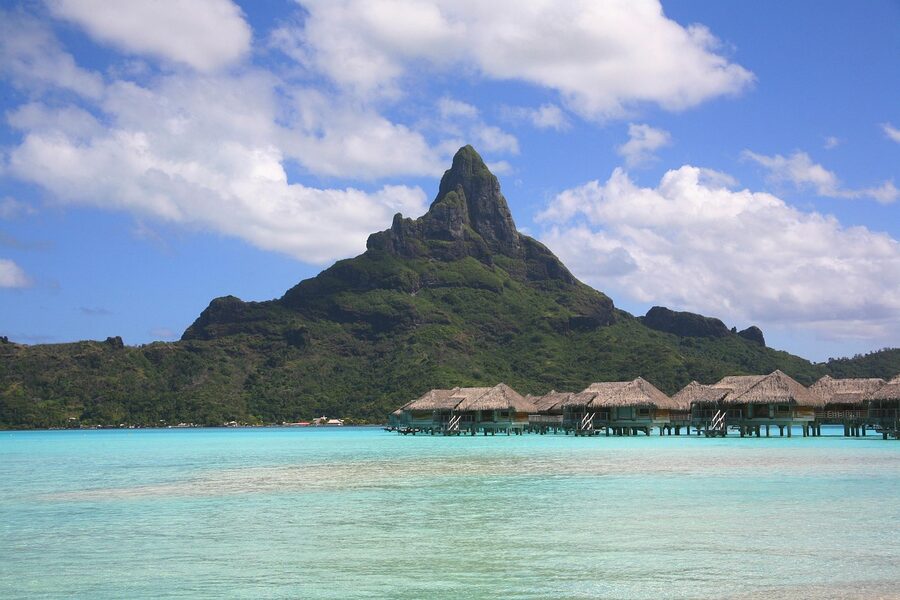 Bora Bora society islands atoll lagoon