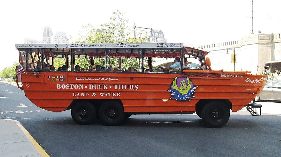 Boston Duck Tours amphibious DUKW vehicle