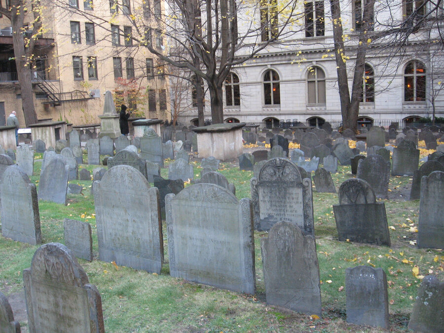 King's Chapel Burying Ground, Boston, the oldest cemetery in the city