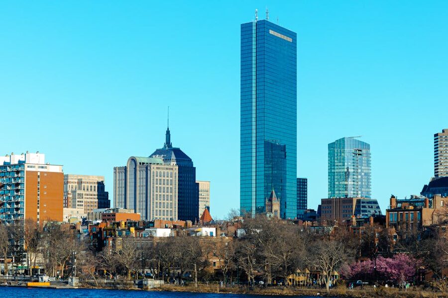 Boston skyline with John Hancock Tower