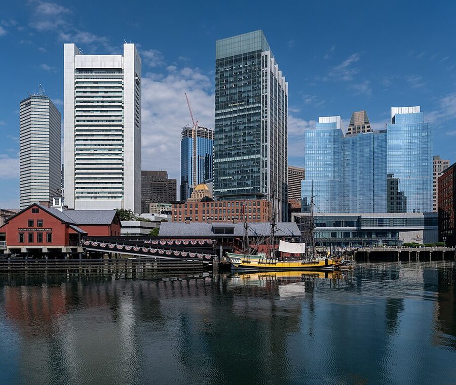 Boston Tea Party Ships and Museum with replica sailing ship