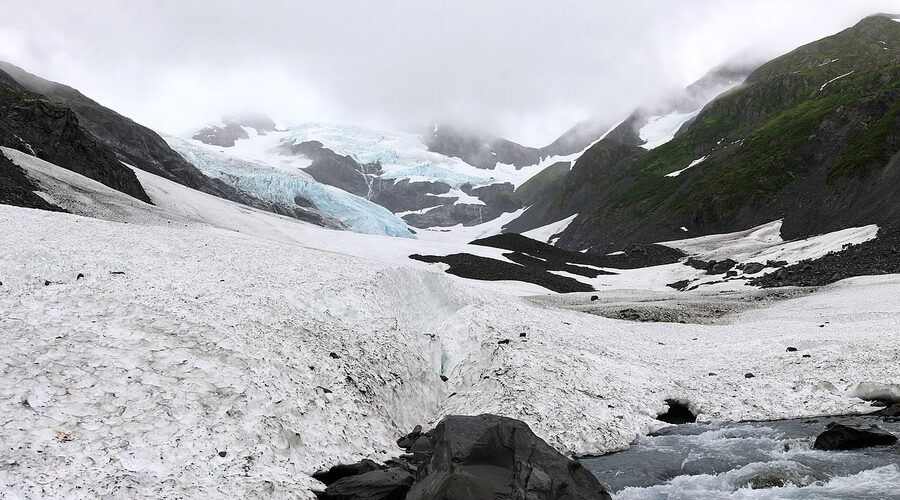 Byron Glacier near Portage Alaska