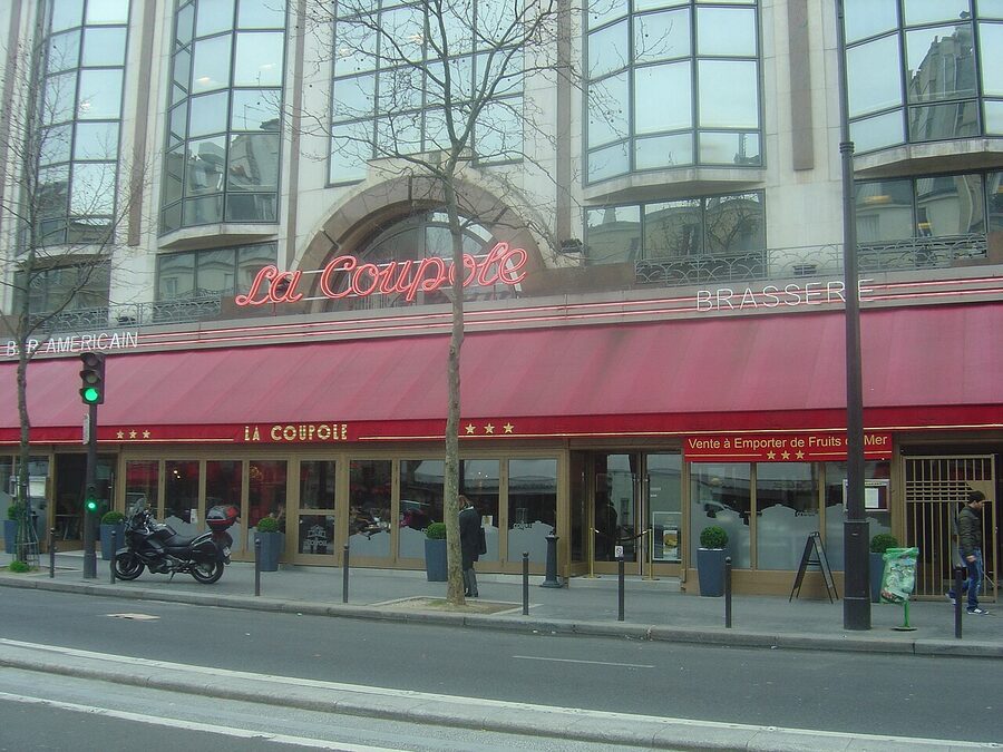 Cafe La Coupole on Boulevard du Montparnasse Paris
