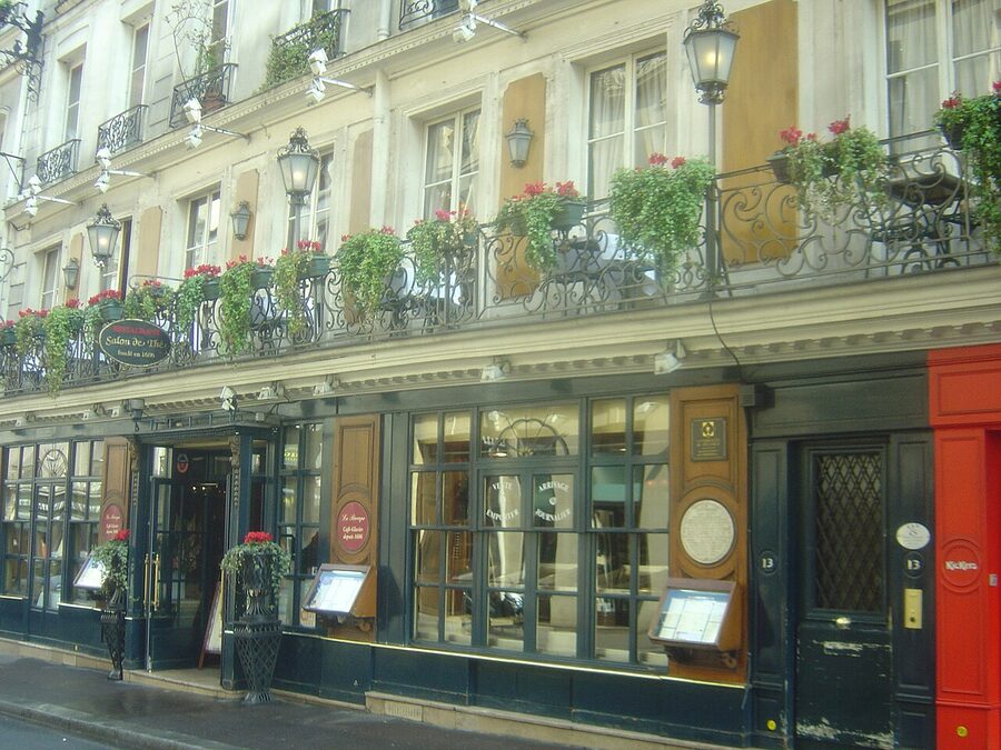 Cafe Le Procope in Paris, the oldest cafe and revolutionary meeting place