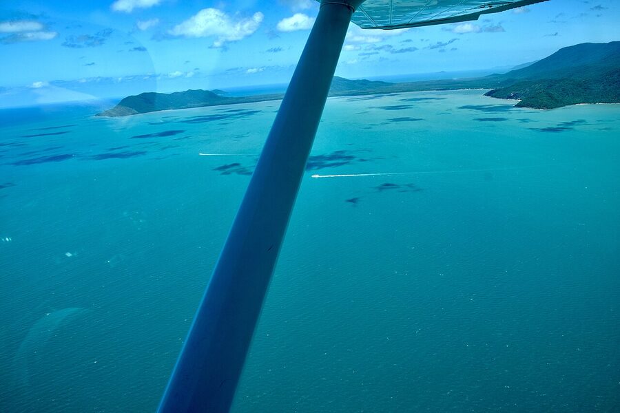 Cairns Great Barrier Reef water surface view