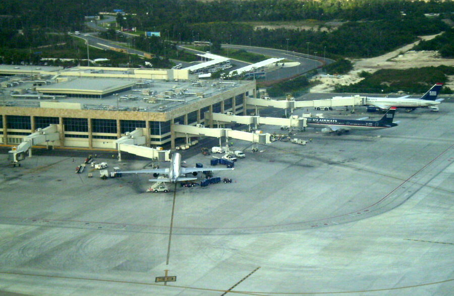 Cancun airport Terminal 3 interior check-in area