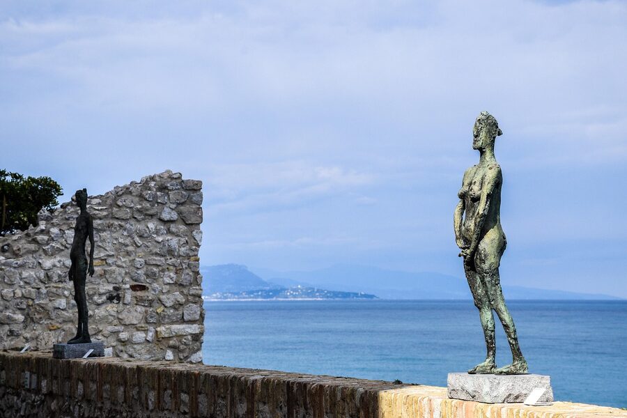 Sculpture garden at the Picasso Museum in Antibes