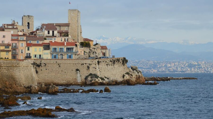 Antibes ramparts overlooking the Mediterranean