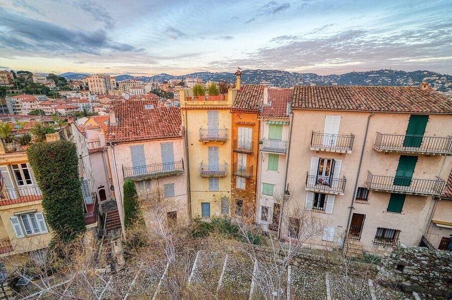 Le Suquet rooftops in Cannes