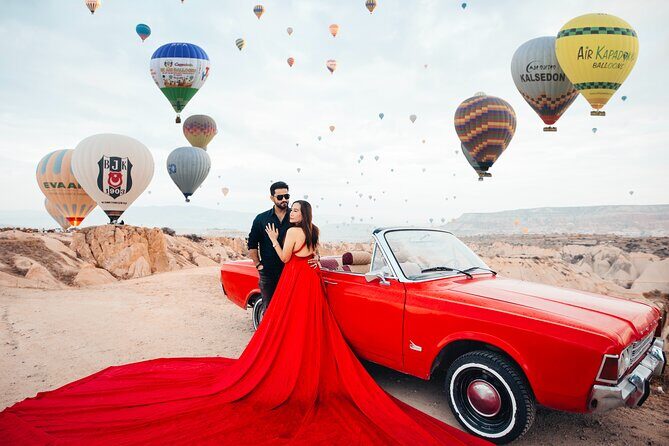Cappadocia Photoshoot with Flying Dress & Instagram Reels - The Hot Air Balloon & Flying Dress Experience
