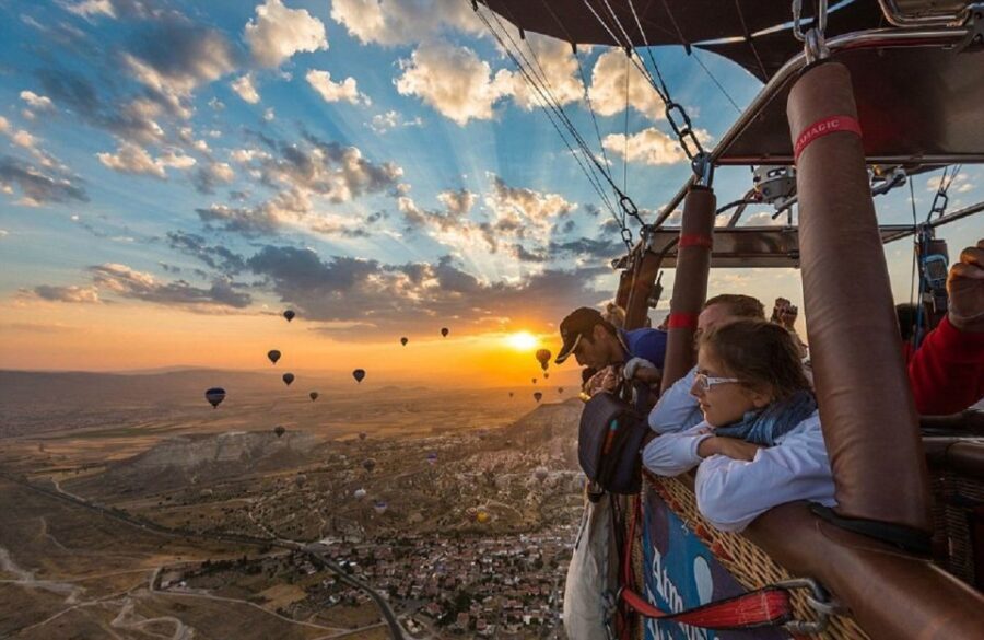 Cappadocia: Red Tour and Sunrise Balloon Tour - Transportation and Group Size