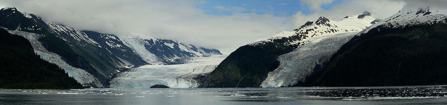 Cascade Barry and Coxe Glaciers in Prince William Sound