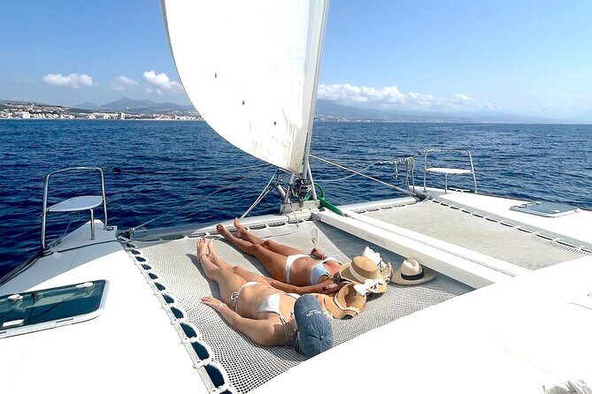 Catamaran Sailing Experience Manilva Tapas Drink Dolphins Swim Stop - Setting Sail from Marina de la Duquesa