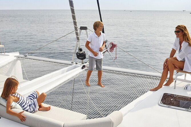 Chania Morning Catamaran Cruise with Premium Lunch & Drinks - Onboard Comfort and Amenities