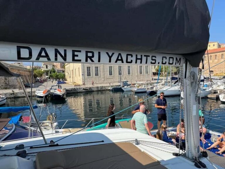 Chania Old Port: All-inclusive Catamaran Trip Agioi Theodori - The Real Value of the Tour