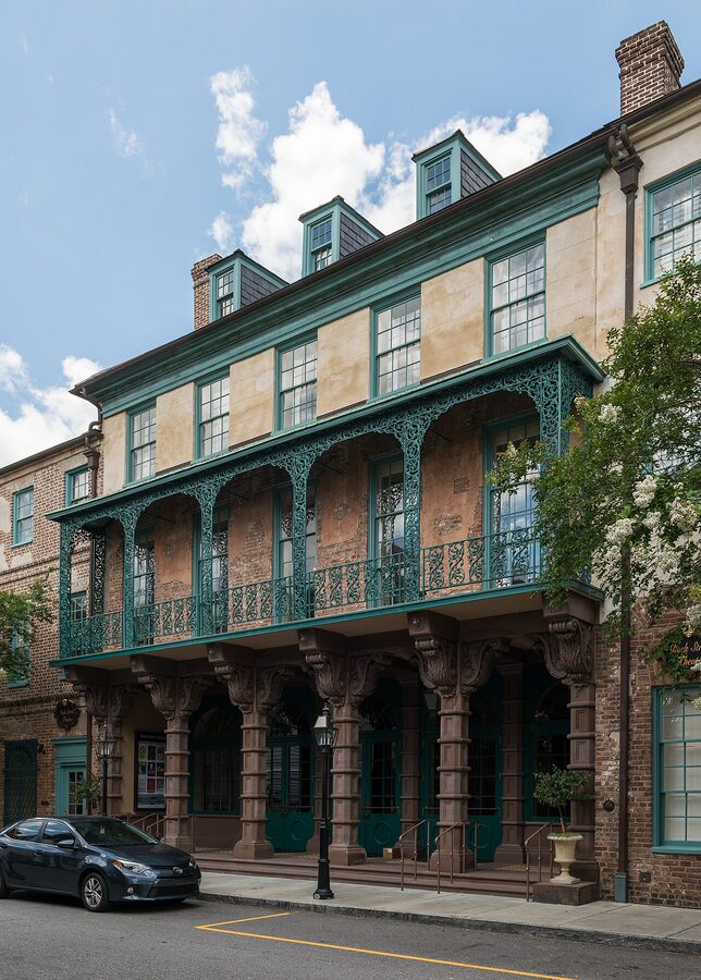Dock Street Theatre exterior in Charleston French Quarter