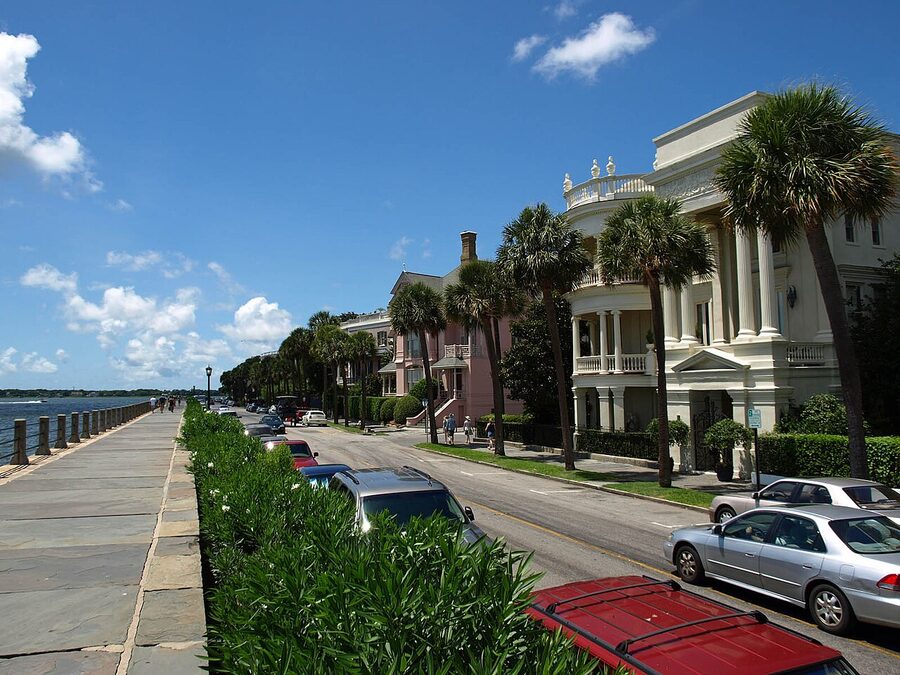 East Battery Street antebellum homes in Charleston