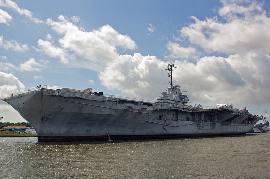 USS Yorktown aircraft carrier at Patriots Point, Charleston Harbor