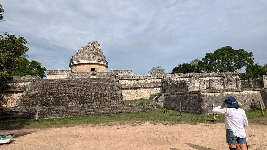 El Caracol observatory circular stone tower at Chichen Itza
