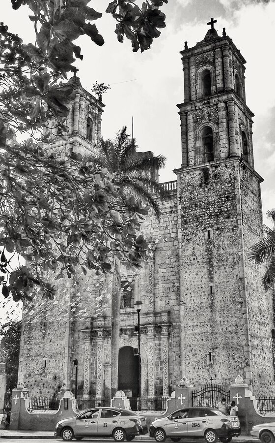 Cathedral of San Gervasio in Valladolid Yucatan main square