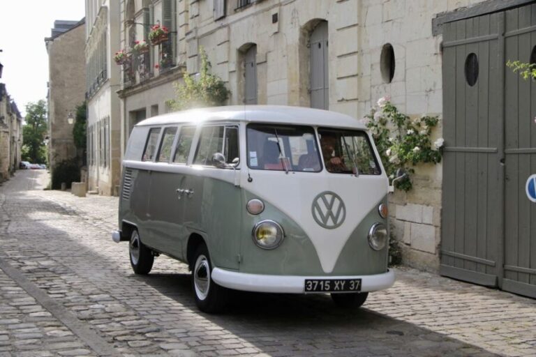 Chinon Vintage Tour: Tour the town in a Combi VW - The Sum Up