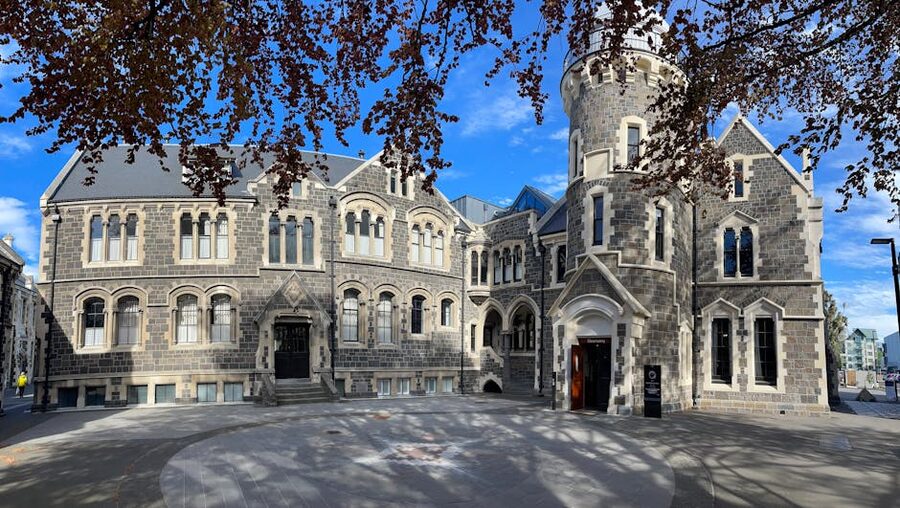 Christchurch Arts Centre Gothic stone exterior