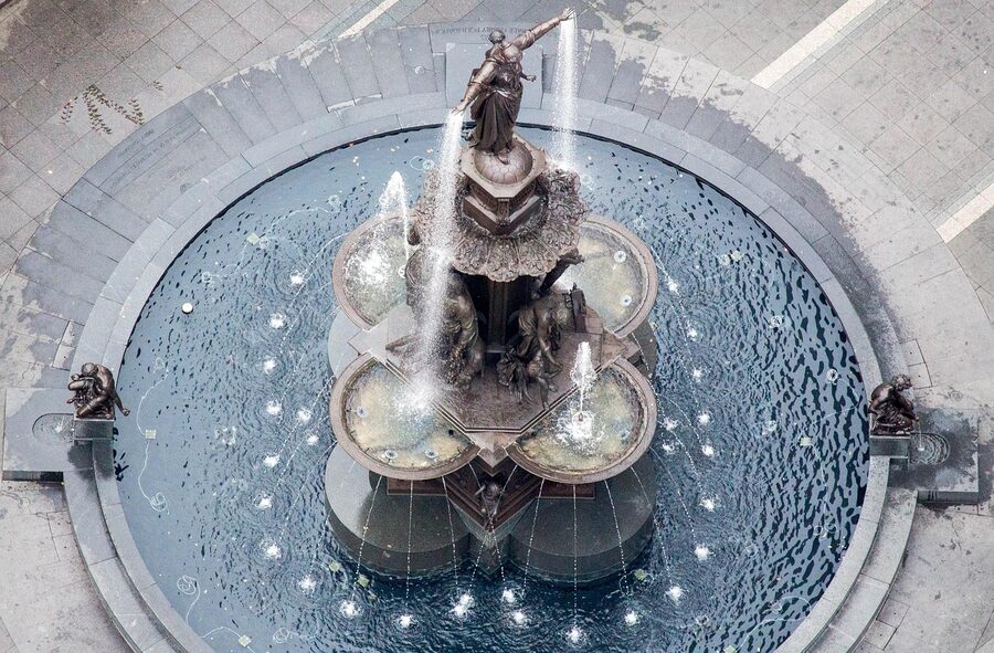 Historic architecture at Fountain Square Cincinnati