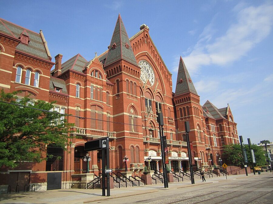 Cincinnati Music Hall historic landmark Over-the-Rhine