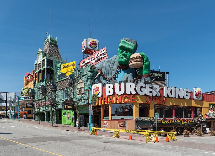 Clifton Hill visitor attractions street Niagara Falls Ontario