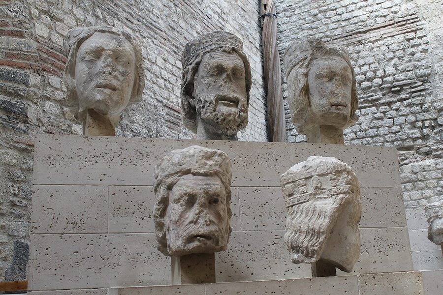 Notre Dame Kings of Judah heads at the Musee de Cluny Paris