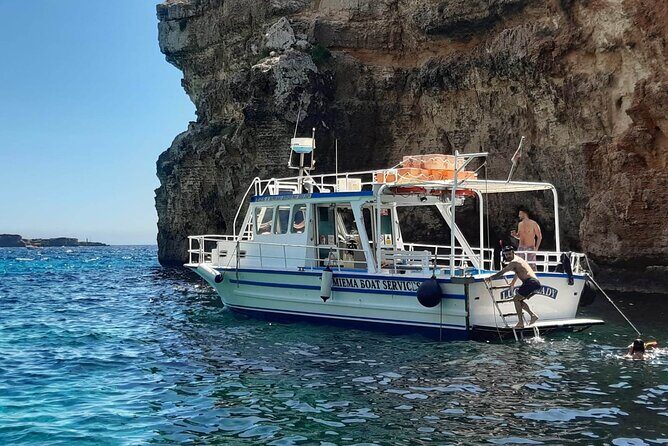 Comino Blue Lagoon and Gozo Private Boat Charter: Lucky Lady Boat - Stop 2: Crystal Lagoon