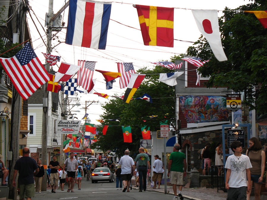 Commercial Street in Provincetown Cape Cod