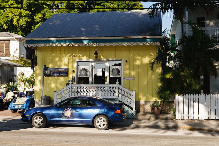 The Conch Republic Passport Office storefront in Key West