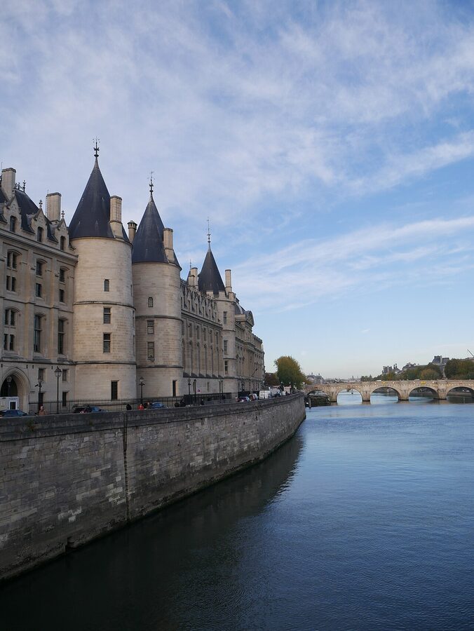 Conciergerie exterior view from Pont au Change Paris