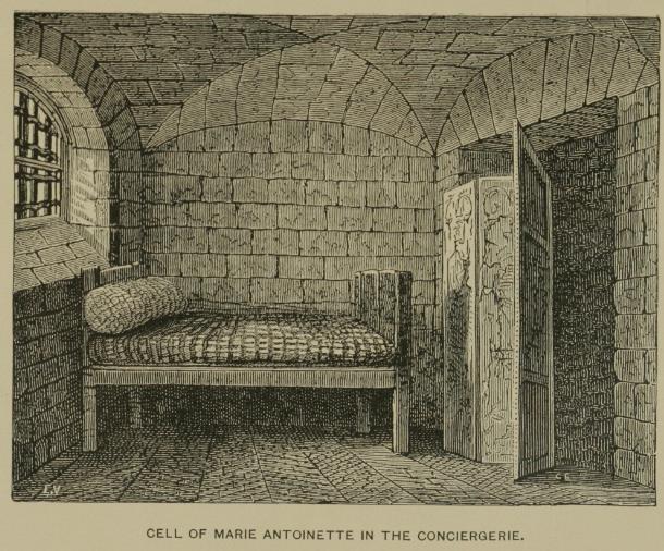 Reconstructed Marie Antoinette cell at the Conciergerie Paris