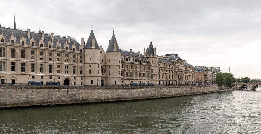 The medieval Hall of the Men-at-Arms inside the Conciergerie in Paris