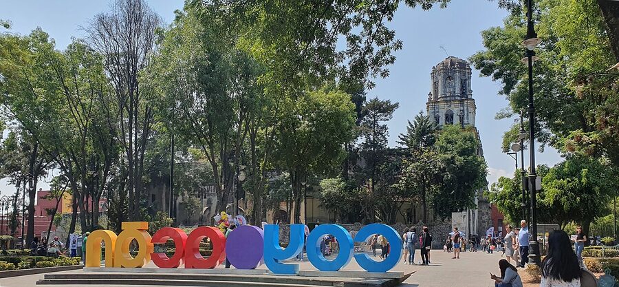 Plaza Hidalgo in Coyoacán, Mexico City