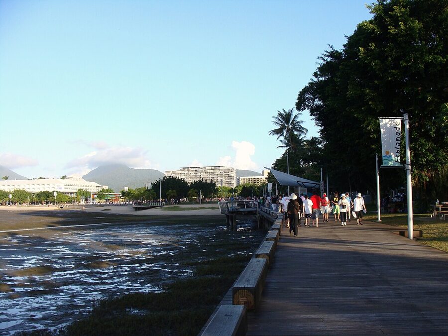 Cairns Esplanade where most Daintree tours pick up